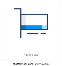 Insert Card Credit Card Icon Concept Stock Vector (Royalty Free ...