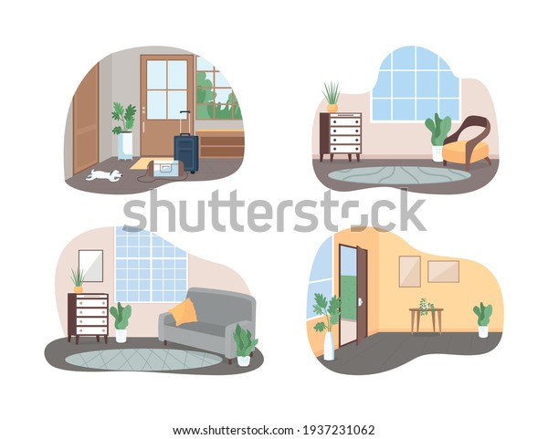 Inside Family Home 2d Vector Web Stock Vector (Royalty Free) 1937231062 ...