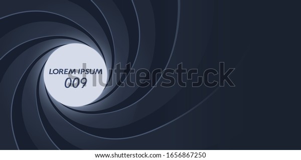 Inside Gun Rifled Barrel Design Background Stock Vector (Royalty Free ...