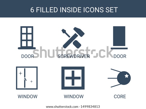 Inside Icons Trendy 6 Inside Icons Stock Vector (Royalty Free ...