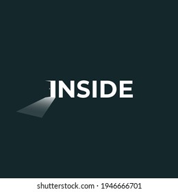 Inside Logotype Made Door Silhouette Mark Stock Vector (Royalty Free ...