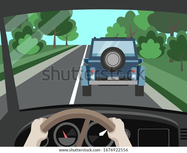 Inside View Car Road Trip Vector: เวกเตอร์สต็อก (ปลอดค่าลิขสิทธิ์ ...