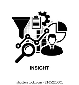 Insight Icon Isolated On White Background Stock Vector (Royalty Free ...