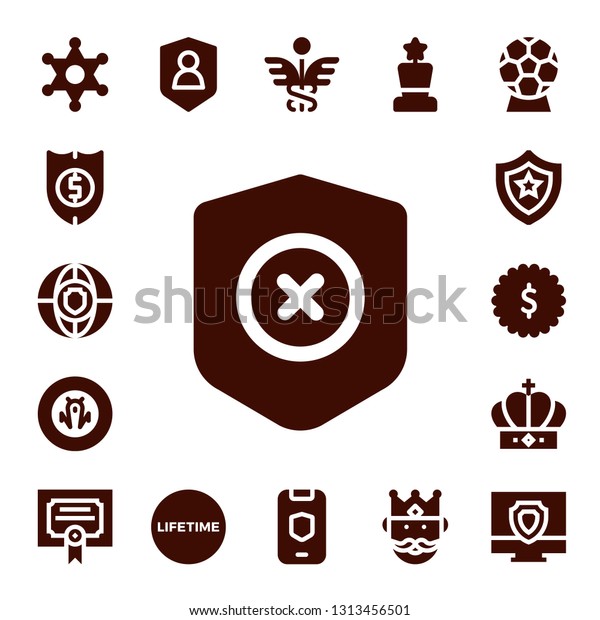 Insignia Icon Set 17 Filled Insignia Stock Vector (Royalty Free ...
