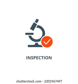 Inspection Icon Vector Illustration Concept Isolated Stock Vector ...