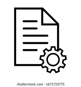 Inspection Outline Vector Icon Thin Line Stock Vector (Royalty Free ...