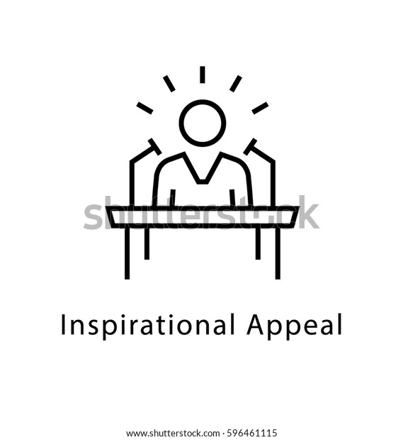Inspirational Appeal Vector Line Icon Stock Vector (Royalty Free) 596461115 Inspirational Appeal Vector Line Icon Stock Vector (Royalty Free) 596461115