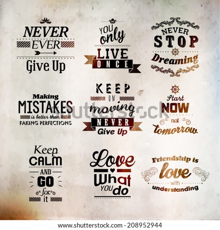 Inspirational Encouraging Quote Vector Design Stock Vector (Royalty ...