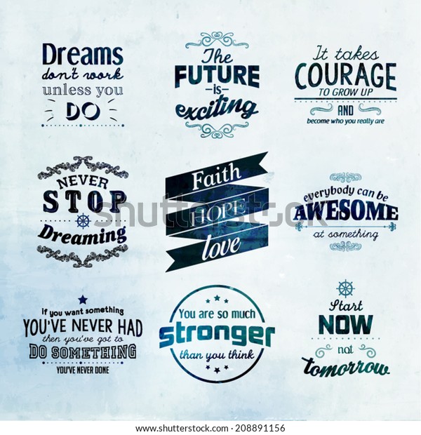 Inspirational Encouraging Quote Vector Design Stock Vector (Royalty ...