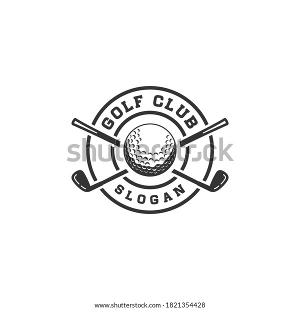 Inspirational Golf Logo On White Background Stock Vector (Royalty Free ...