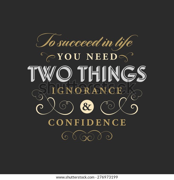 Inspirational Quote Vector Illustration Poster Stock Vector (Royalty ...