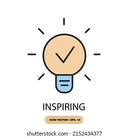 Inspiring Icons Symbol Vector Elements Infographic Stock Vector ...