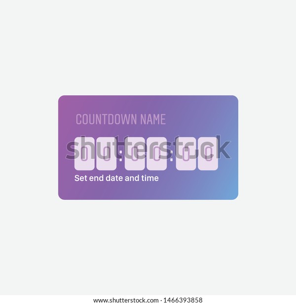 Instagram Countdown Popular Social Media Sticker Stock Vector (Royalty ...