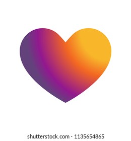 Instagram Like Heart Vector Icon Color: vetor stock (livre de direitos ...