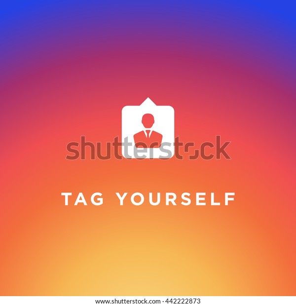 Instagram Tag Icon Vector Social Media Stock Vector (Royalty Free ...
