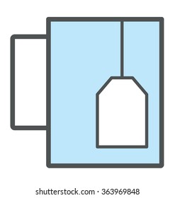 Instant Tea Flat Icon Illustration Stock Vector (Royalty Free ...