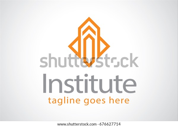 Institute Logo Template Design Stock Vector (Royalty Free) 676627714