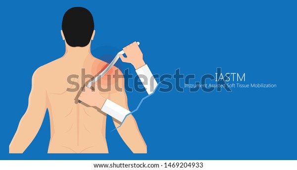 Instrument Assisted Soft Tissue Mobilization Iastm Stock Vector ...