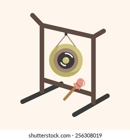 Instrument Gong Cartoon Theme Elements Stock Vector (Royalty Free ...