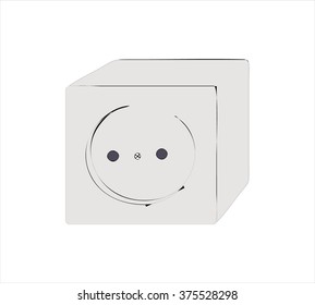 Insulated Electrical Outlet Cartoon Vector Stock Vector (Royalty Free ...