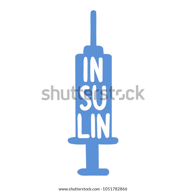 Insulin Hand Drawn Vector Illustration On Stock Vector (Royalty Free ...