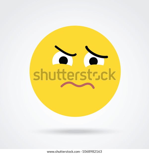 Insult Emoticon White Background Yellow Smile Stock Vector (Royalty ...