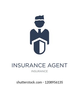 Insurance Agent Icon Thin Linear Insurance Stock Vector (Royalty Free ...