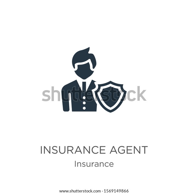 Insurance Agent Icon Vector Trendy Flat 스톡 벡터(로열티 프리) 1569149866 ...