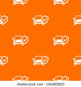 Insurance Car Pattern Vector Orange Any Stock Vector (Royalty Free ...