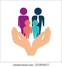 Insurance Design Over White Background Vector Stock Vector (Royalty ...