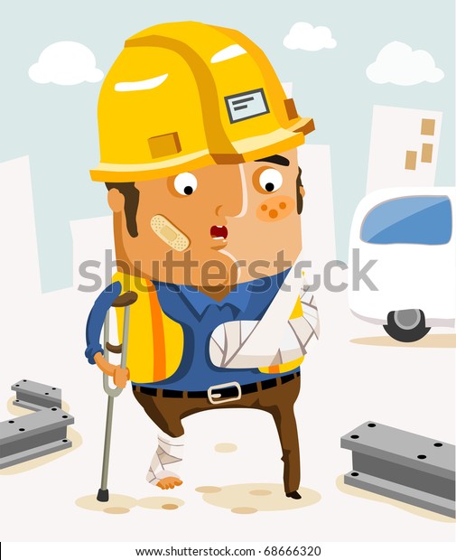 Insurance Labor Accident Work Vector Illustration: เวกเตอร์สต็อก (ปลอด ...