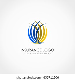 Insurance Logo Wings Logo: vector de stock (libre de regalías) 633711506