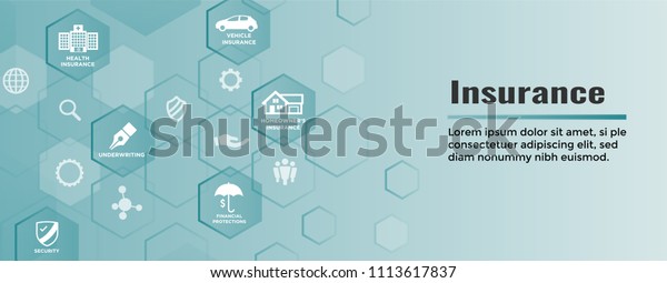 Insurance Web Header Banner Covers Homeowners Stock Vector (Royalty ...