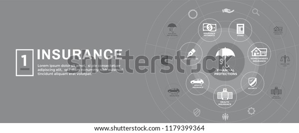 Insurance Web Header Banner Covers Homeowners Stock Vector (Royalty ...