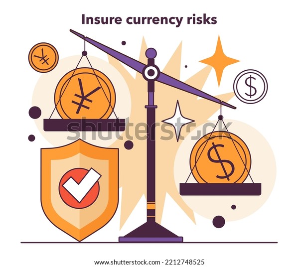 Insure Currency Risks Effective Financial Optimization Stock Vector ...