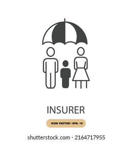 Insurer Icons Symbol Vector Elements Infographic Stock Vector (Royalty ...