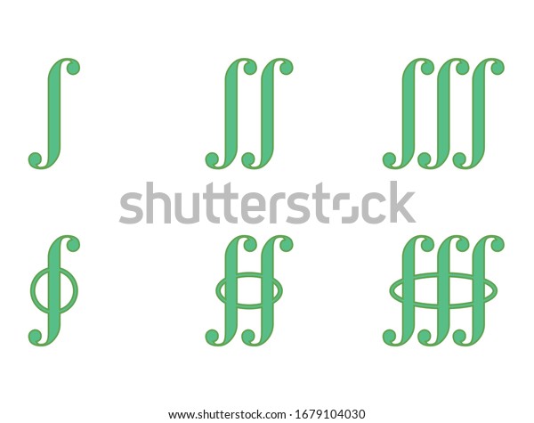 Integral Symbols Types On White Background Stock Vector (Royalty Free ...