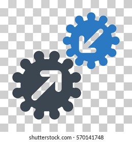 Integration Gears Icon Vector Illustration Style Stock Vector (Royalty ...