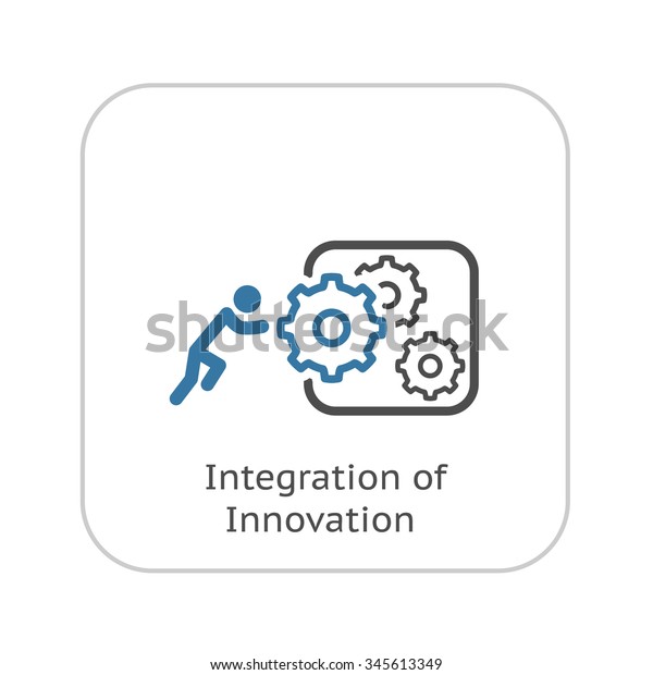 Integration Innovation Icon Business Concept Isolated Stock Vector ...