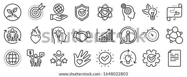 Integrität, Zielsetzung und Strategie. Symbole für: Stock-Vektorgrafik ...