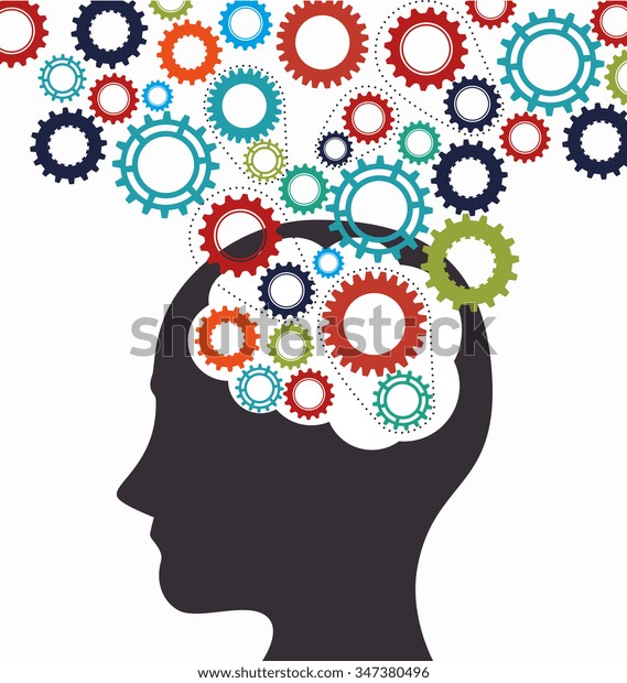 Intelligence Human Brain Graphic Design Vector 库存矢量图（免版税）347380496 ...