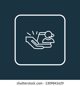 Intelligent Personal Assistant Icon Line Symbol 스톡 일러스트 1311923579 ...