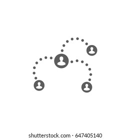 Interactions People Icon Trendy Flat Style Stock Vector (Royalty Free ...