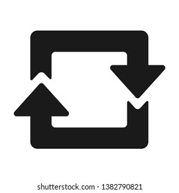 Interchange Swap Black Arrow Icon Stock Vector (Royalty Free ...