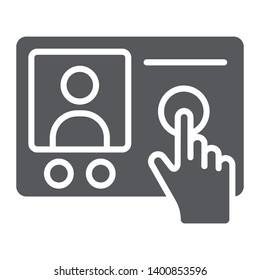 Intercom Telephone Line Icon Communication Electronic Stock Vector ...