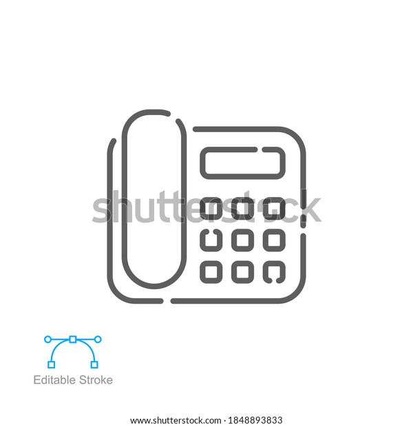 Intercom Telephone Icon Ip Phones Telephone Stock Vector (Royalty Free ...