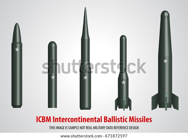 Intercontinental Ballistic Missile Icbm 3d Vector Stock Vector (Royalty ...