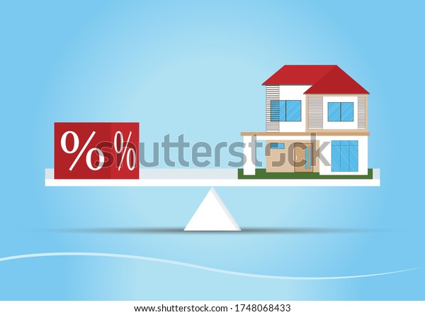 Interest Rate Banking Conceptvector Illustration Model Stock Vector ...
