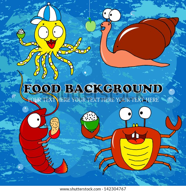 Interesting Cartoon Background Design Stock Vector (Royalty Free ...