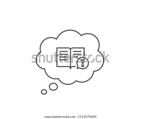 Interesting Facts Line Icon Chat Bubble Stock Vector (Royalty Free ...